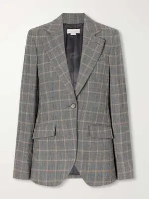 Stella McCartney Prince Of Wales Wool Blazer