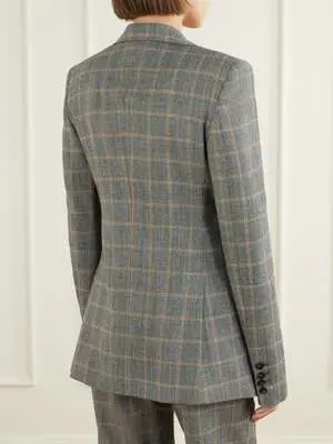 Stella McCartney Prince Of Wales Wool Blazer