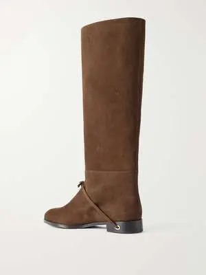 Jennifer Chamandi Thierry Suede Knee-high Boots