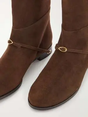 Jennifer Chamandi Thierry Suede Knee-high Boots