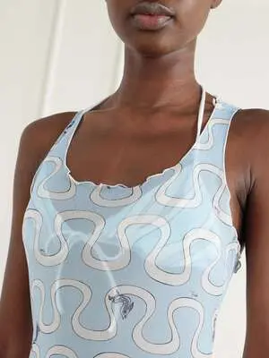 Emilio Pucci Printed Tulle Maxi Dress