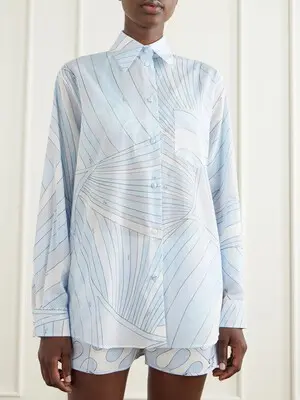 Emilio Pucci Printed Cotton-muslin Shirt