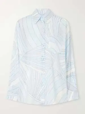 Emilio Pucci Printed Cotton-muslin Shirt