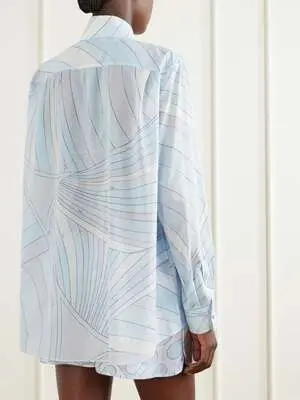 Emilio Pucci Printed Cotton-muslin Shirt