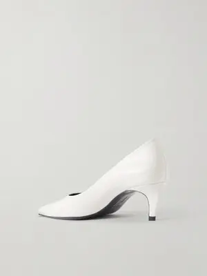 JUDE Blade 60 Leather Pumps - White