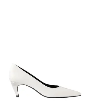 JUDE Blade 60 Leather Pumps - White