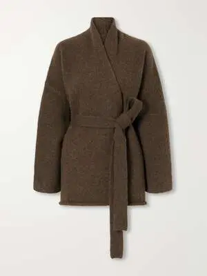 LAUREN MANOOGIAN Coto Belted Alpaca-blend Cardigan