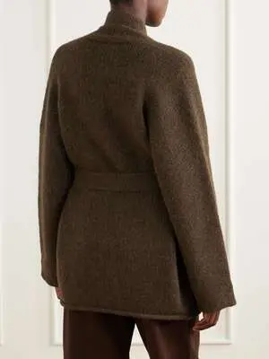 LAUREN MANOOGIAN Coto Belted Alpaca-blend Cardigan