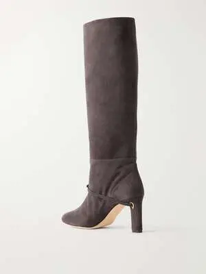 Jennifer Chamandi Samuele 85 Suede Knee-high Boots