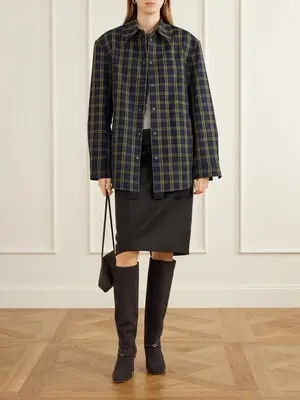 Jennifer Chamandi Samuele 85 Suede Knee-high Boots - Gray
