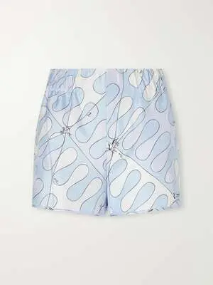 Emilio Pucci Printed Silk-twill Shorts