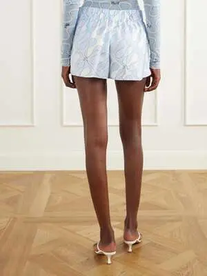 Emilio Pucci Printed Silk-twill Shorts