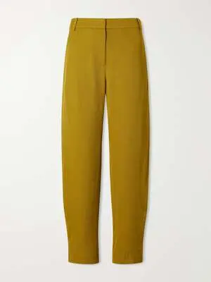 Tibi Grace Satin-twill Tapered Pants