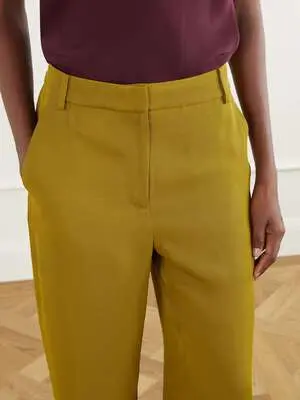 Tibi Grace Satin-twill Tapered Pants