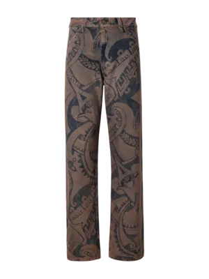 VIVIENNE WESTWOOD Ranch Printed Organic Jeans - Brown