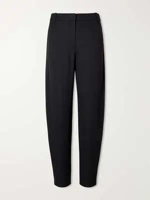 Tibi Grace Satin-twill Tapered Pants