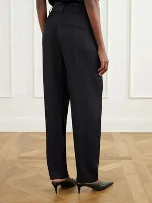 Tibi Grace Satin-twill Tapered Pants