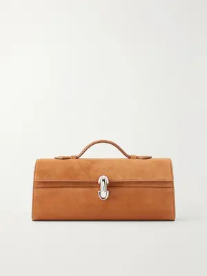 Savette Slim Pochette Suede Tote