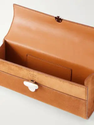 Savette Slim Pochette Suede Tote