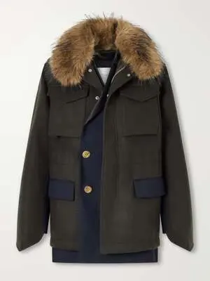 Sacai Layered Wool Coat