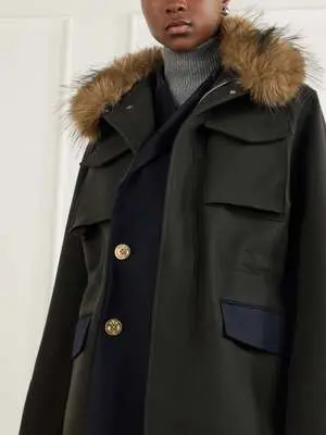 Sacai Layered Wool Coat