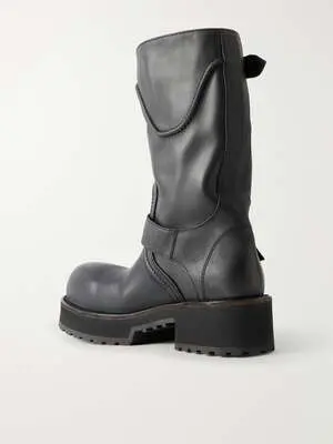 Balenciaga Venom Leather Ankle Boots
