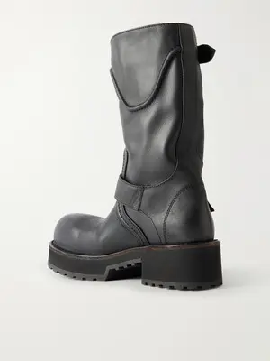 Balenciaga Venom Leather Ankle Boots