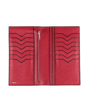 VALEXTRA Wallet Leather - Red