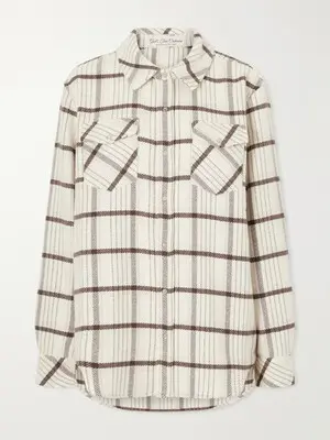 GOD’S TRUE CASHMERE Checked Shirt - White