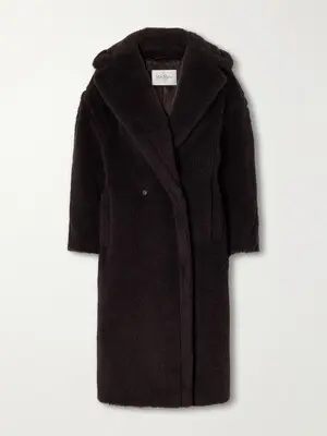 Max Mara Tedgirl Alpaca, Wool And Silk-blend Coat - Brown