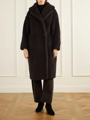 Max Mara Tedgirl Alpaca, Wool And Silk-blend Coat - Brown