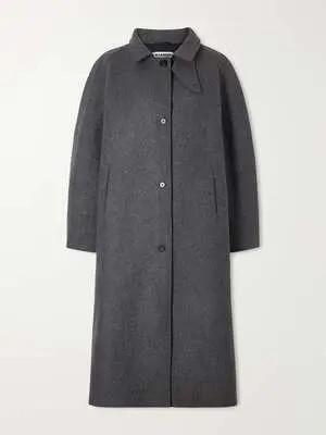JIL SANDER Wool-blend Coat - Gray