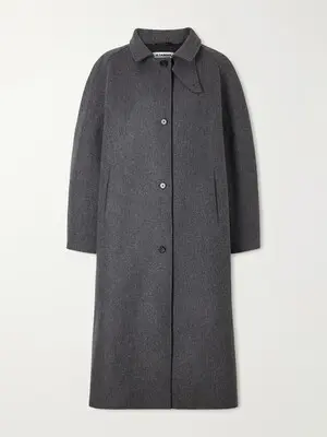 JIL SANDER Wool-blend Coat - Gray