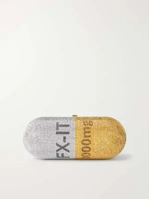 Judith Leiber Fix It Pill Crystal-embellished Clutch
