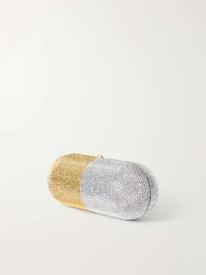 Judith Leiber Fix It Pill Crystal-embellished Clutch