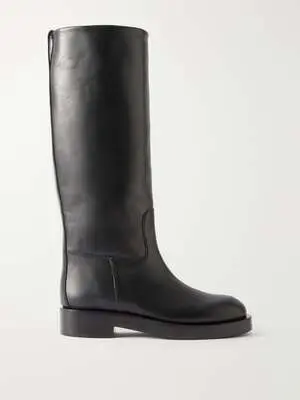 Paris Texas Napa Leather Knee Boots - Black