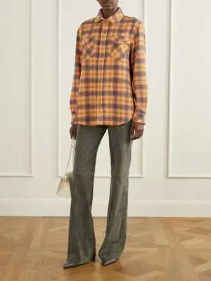 GOD'S TRUE CASHMERE Checked Cashmere Shirt