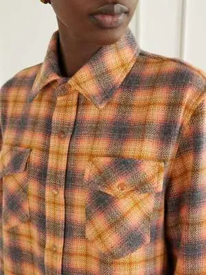 GOD'S TRUE CASHMERE Checked Cashmere Shirt
