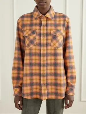 GOD’S TRUE CASHMERE Checked Cashmere Shirt