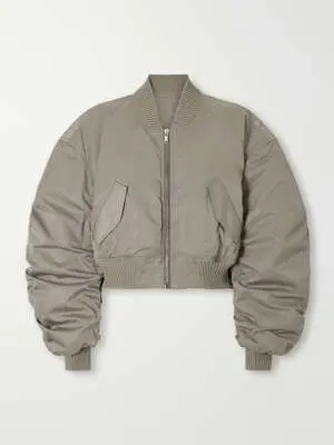 Rick Owens Secchia Shell Cropped Jacket - Gray