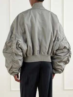 Rick Owens Secchia Shell Cropped Jacket - Gray