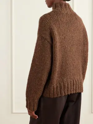 LAUREN MANOOGIAN Alpaca, Merino Wool And Cotton-blend Turtleneck Sweater
