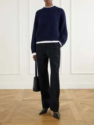 Loulou De Saison Rolf Bubble-stitch Cashmere Sweater