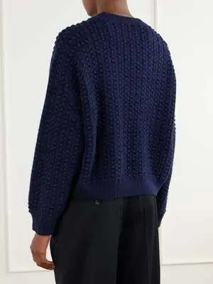 Loulou De Saison Rolf Bubble-stitch Cashmere Sweater
