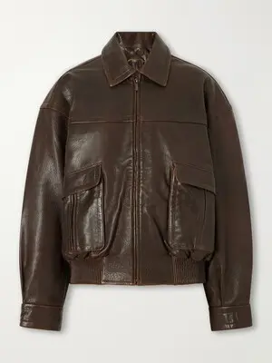 Christopher Esber Leather Zip-up Jacket - Brown