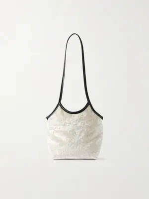 VALESQUE Cami Velvet Shoulder Bag - White