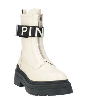 Pinko Ankle Boots Cream Size Leather