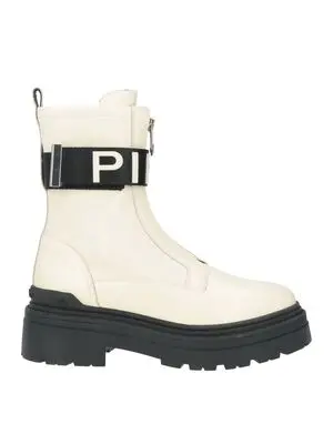 Pinko Ankle Boots Cream Size Leather