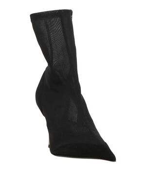 MUGLER Ankle Boots Size Textile Fibers, Leather