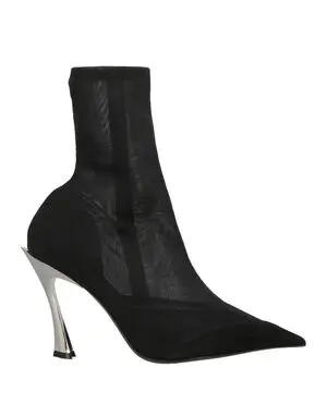 MUGLER Ankle Boots Size Textile Fibers, Leather